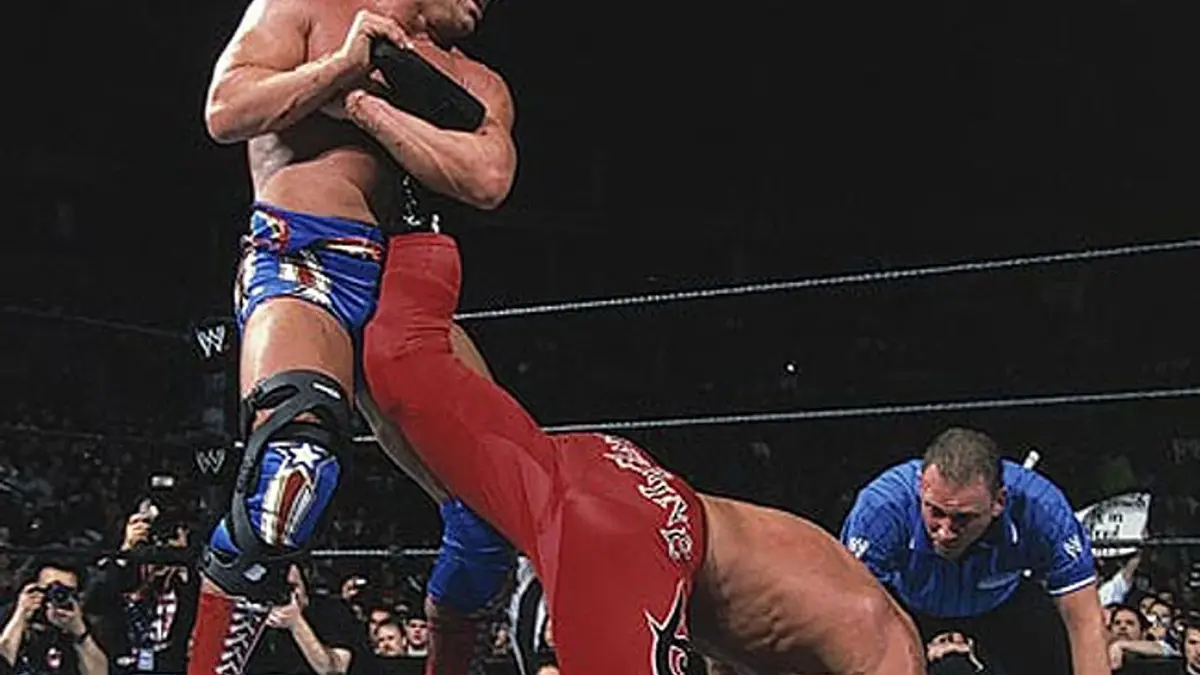 Technical Titans Clash: Kurt Angle vs Chris Benoit in Royal Rumble 2003